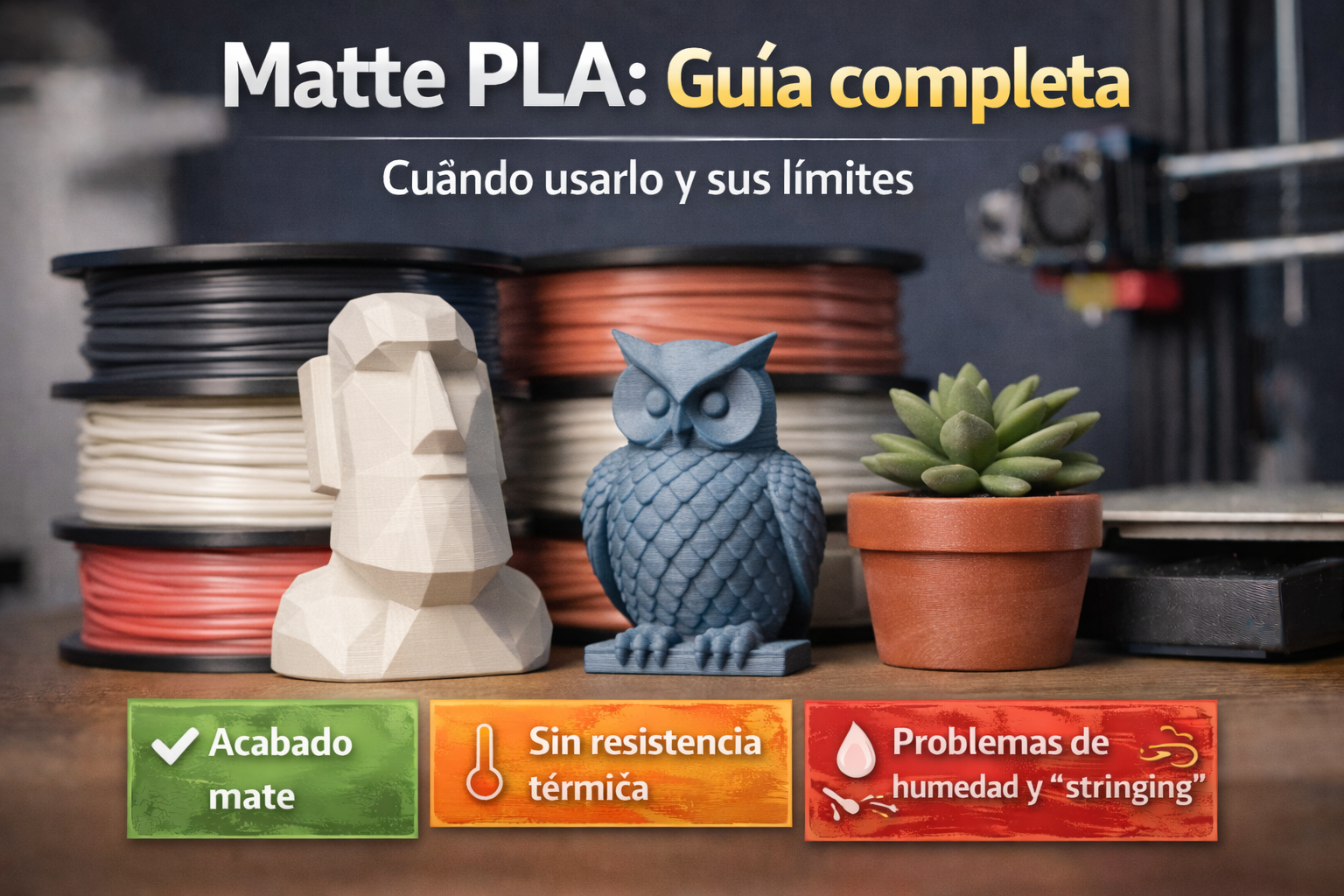 Matte PLA: guía completa - Ruobott 3D